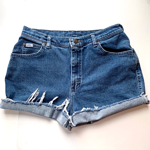 Vintage | Shorts | Vintage Lee Cut Off Denim Shorts Bareback 8 | Poshmark
